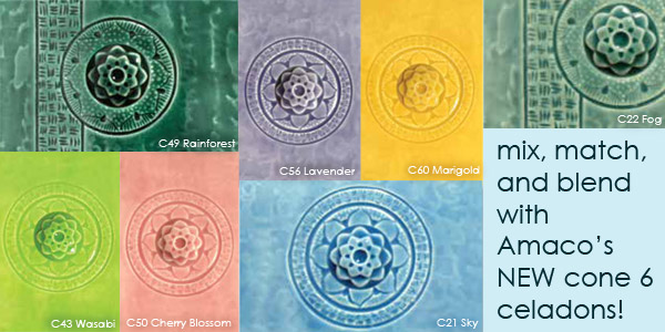 Glazes & Underglazes : Amaco : Cone 6 celadon - The Ceramic Shop